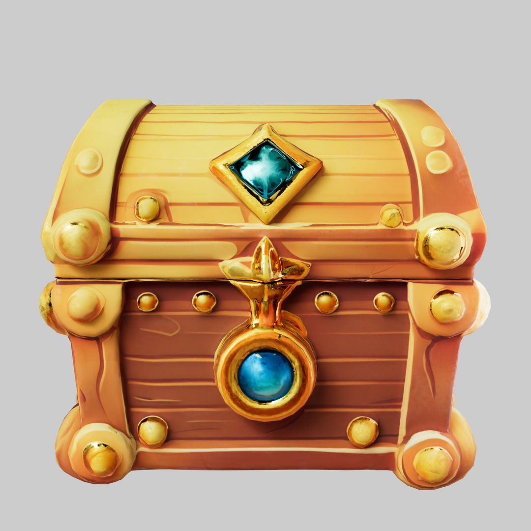 Stylized Treasure Chest 3D Model - TurboSquid 2288770