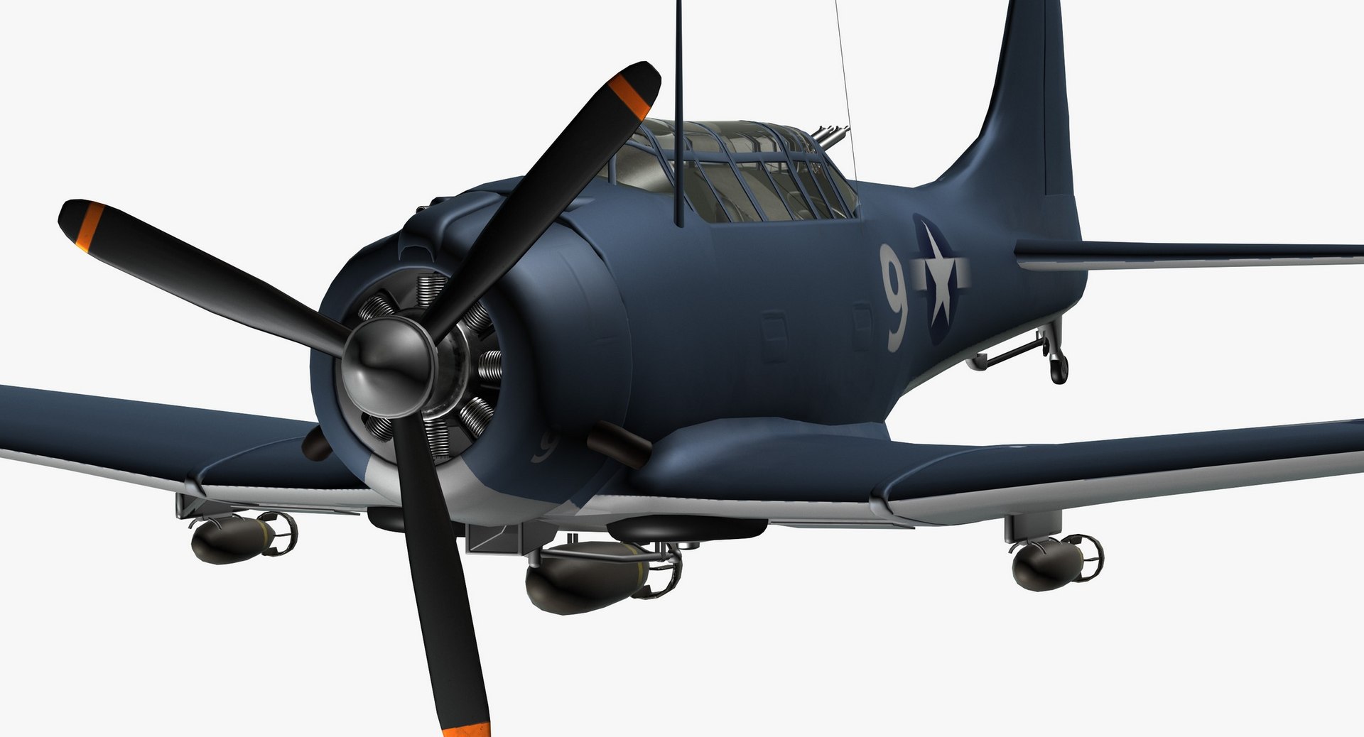 Douglas dauntless bomber model - TurboSquid 1221735