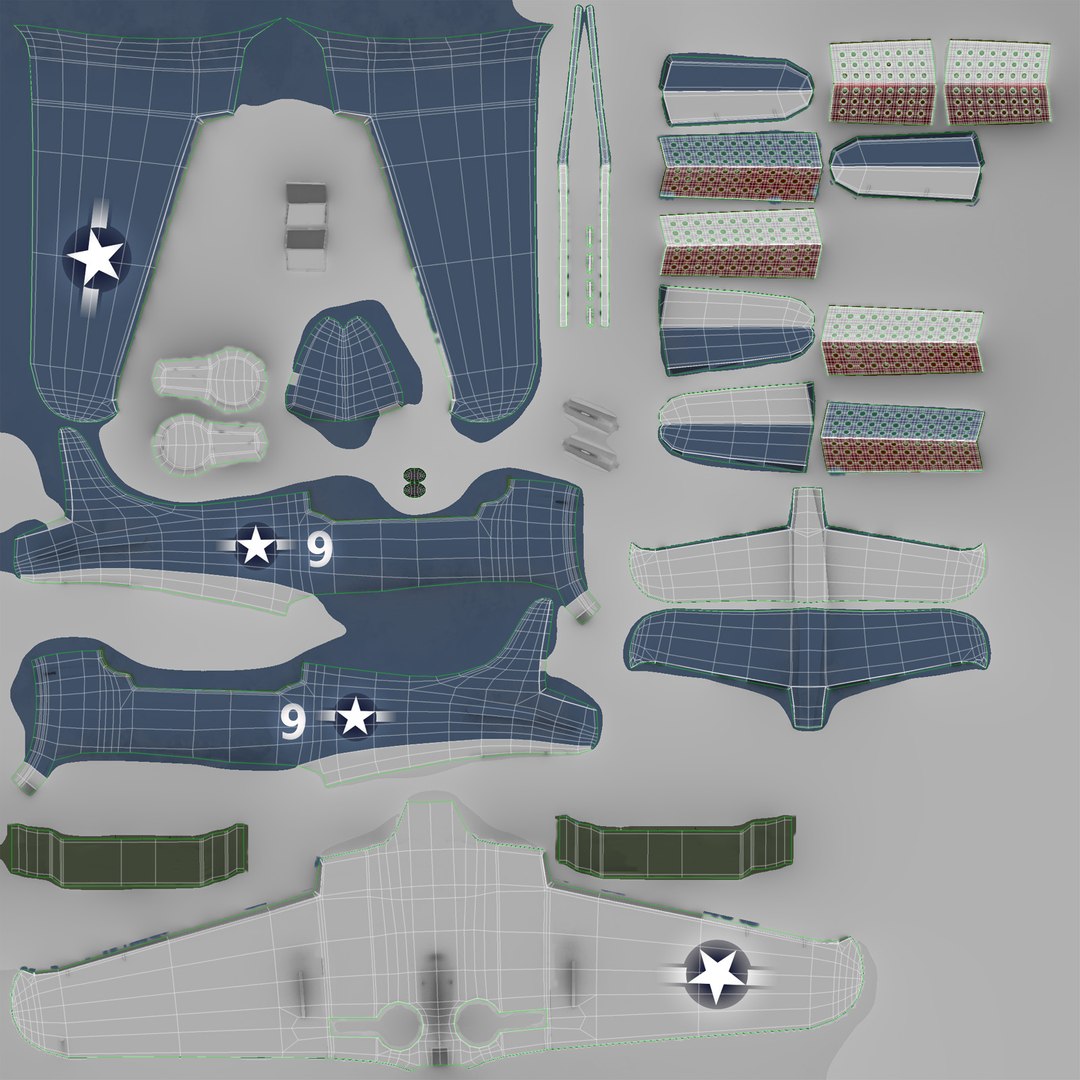 Douglas dauntless bomber model - TurboSquid 1221735