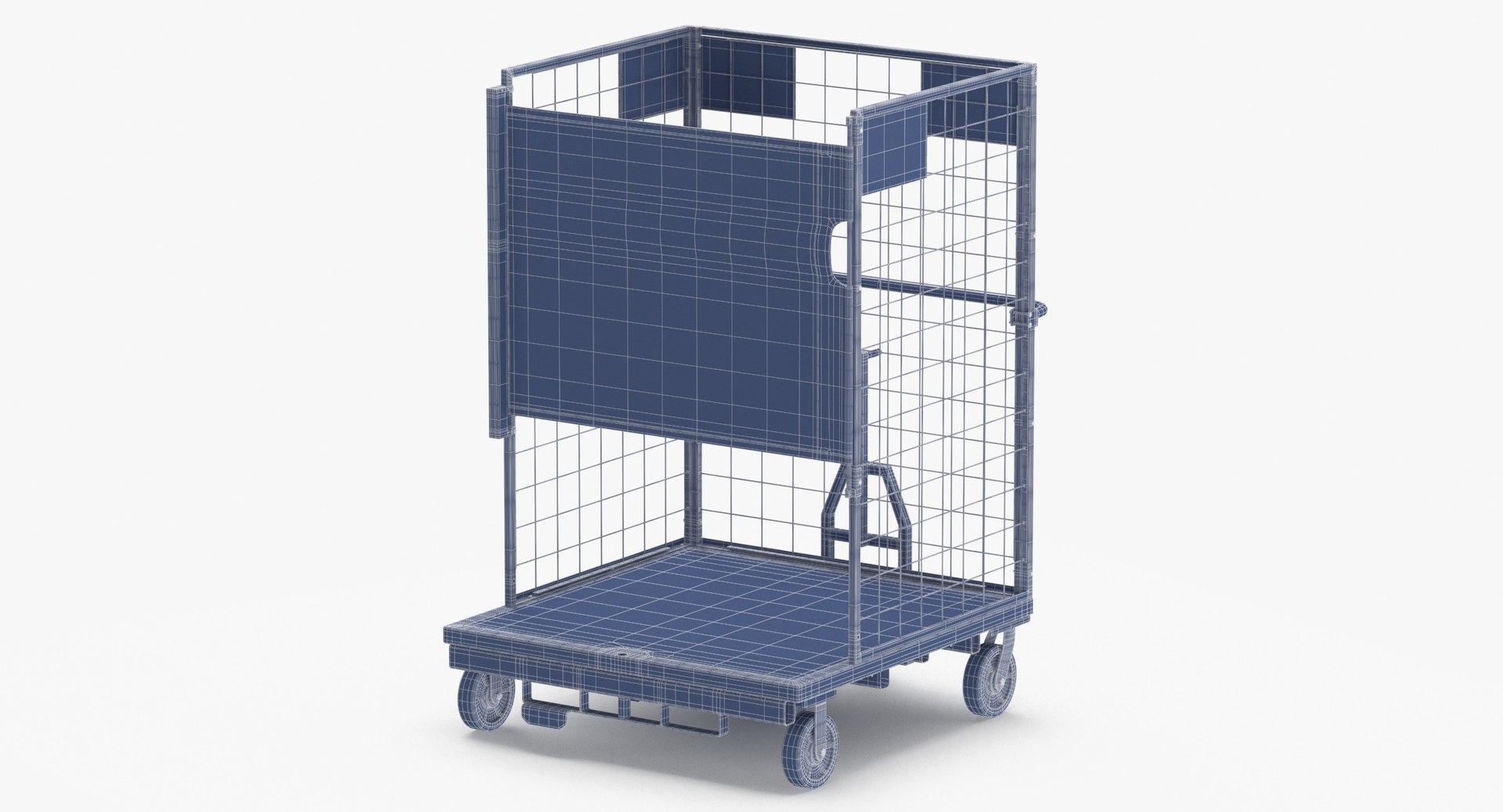 Towable Cart Cage Empty 3D Model - TurboSquid 1975674