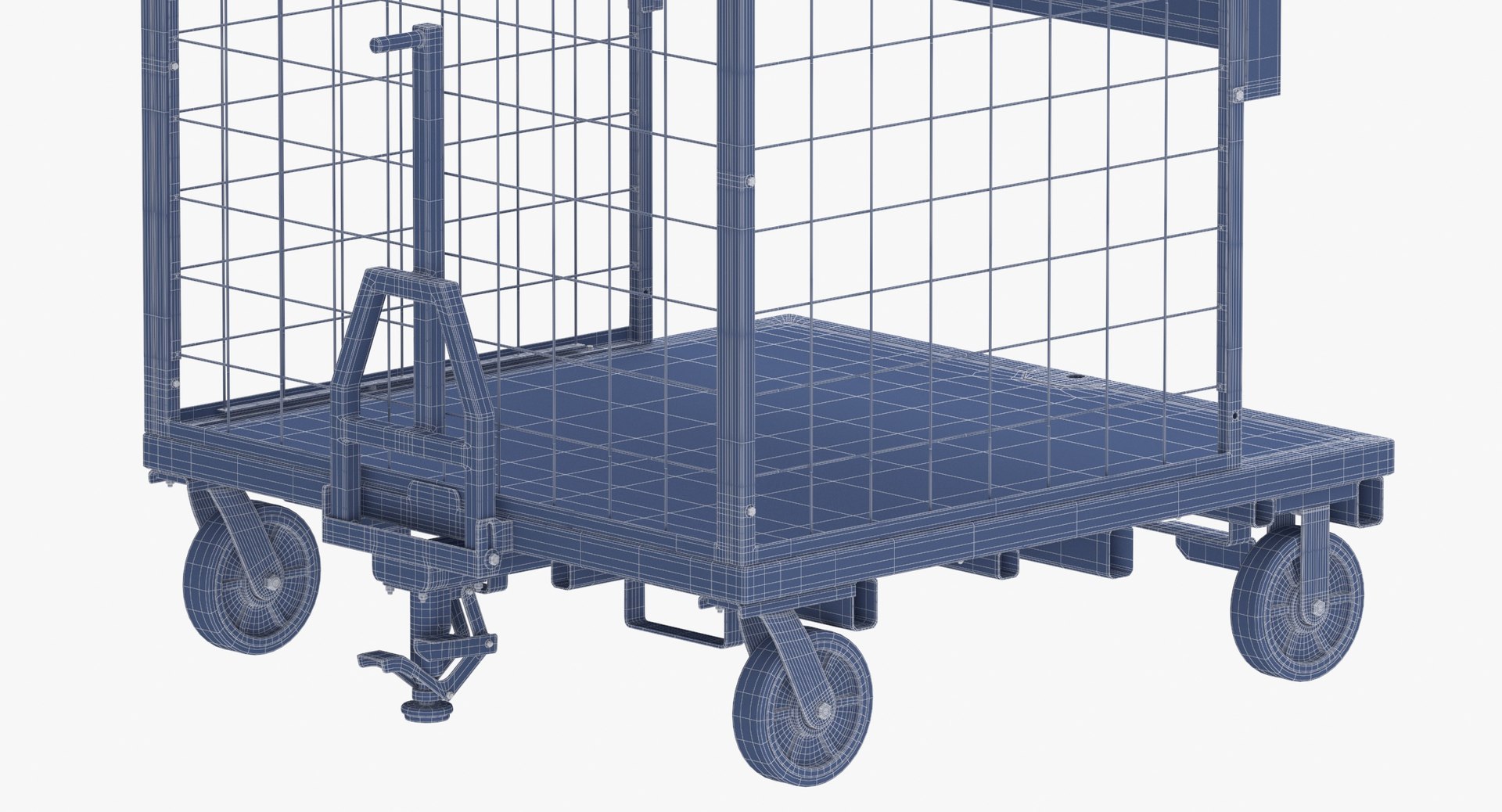 Towable Cart Cage Empty 3D Model - TurboSquid 1975674