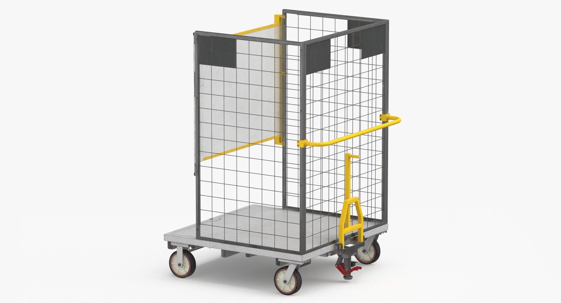Towable Cart Cage Empty 3D Model - TurboSquid 1975674