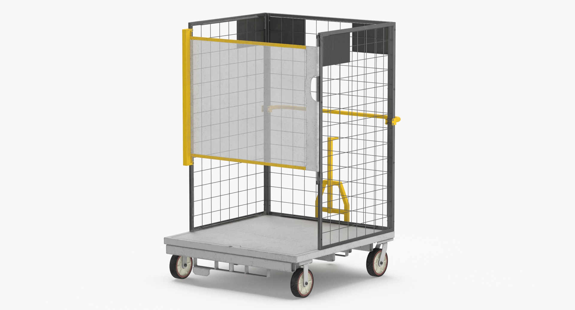 Towable Cart Cage Empty 3D Model - TurboSquid 1975674