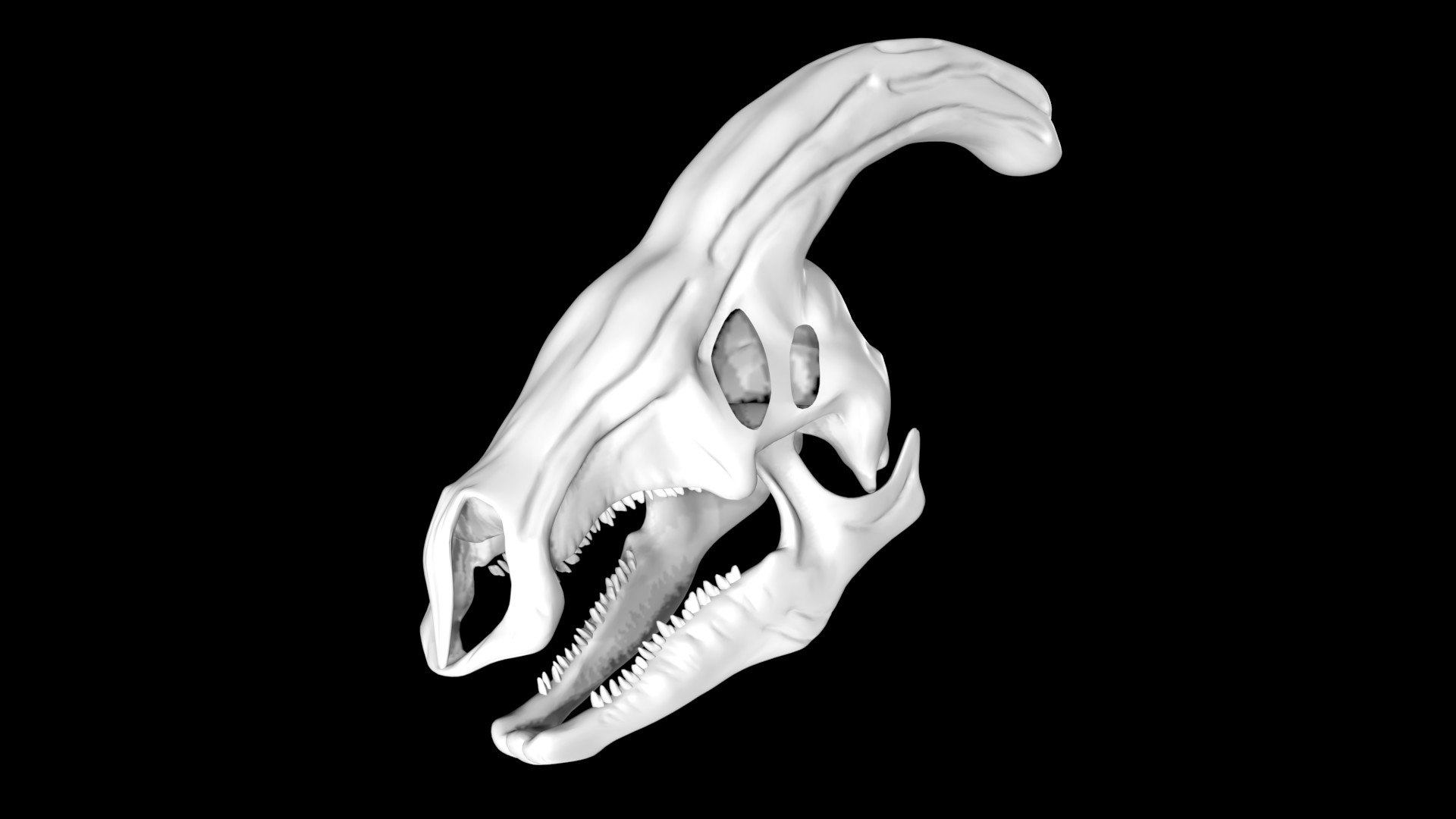 Parasaurolophus Skull 3D Model - TurboSquid 1878667