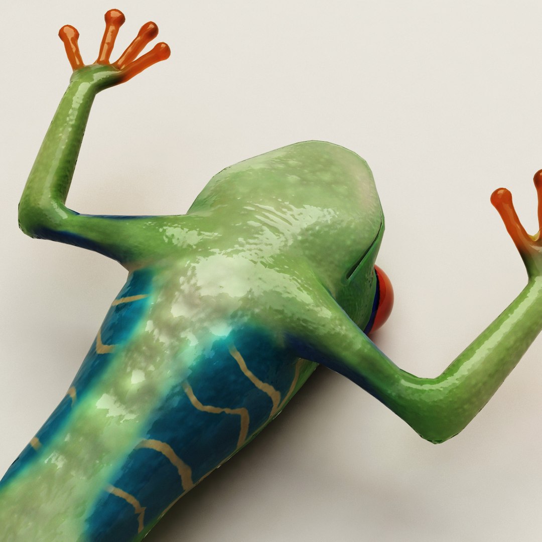 3d Red Eyed Tree Frog