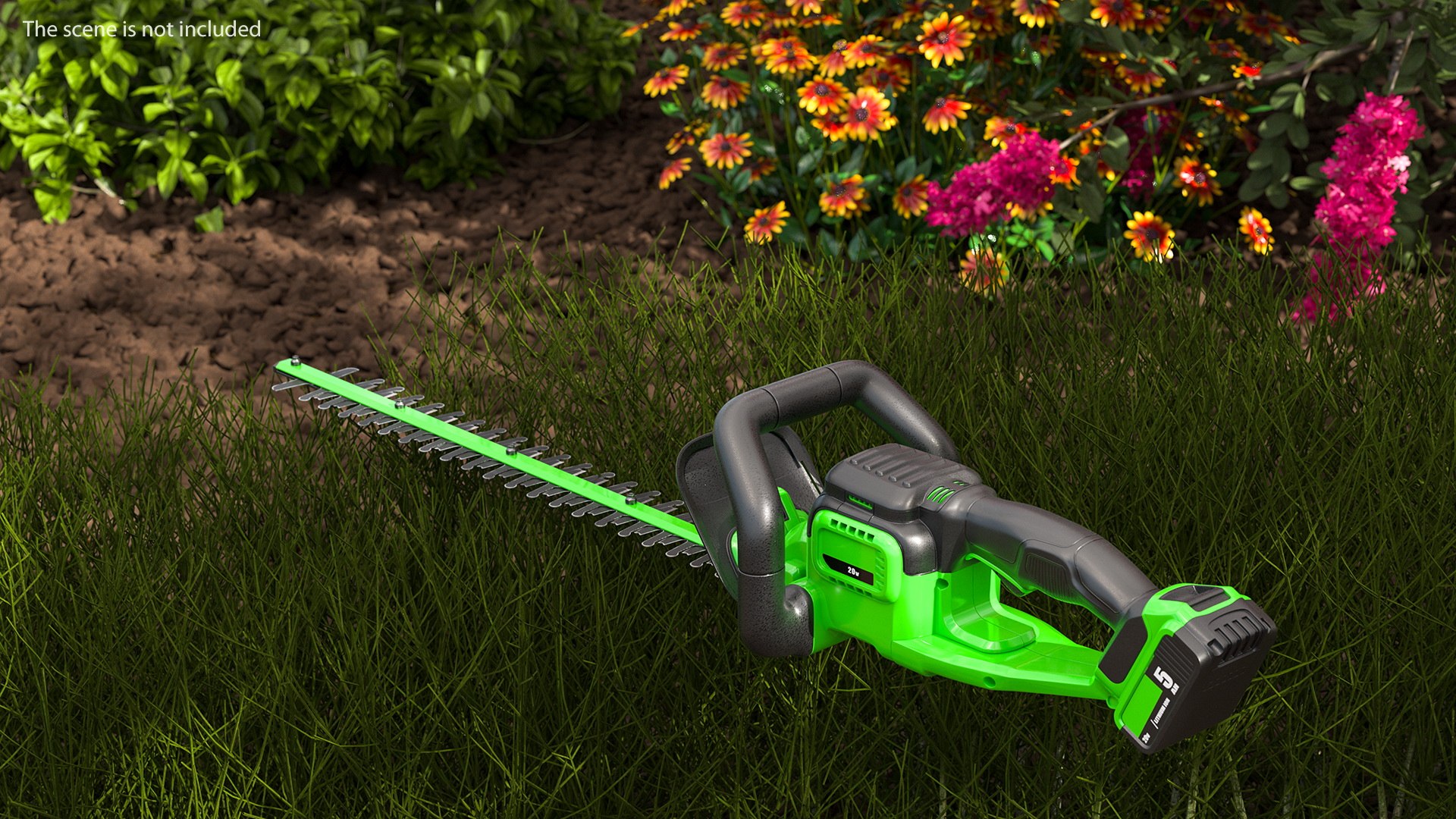 Cordless electric hedge trimmer model - TurboSquid 1602871