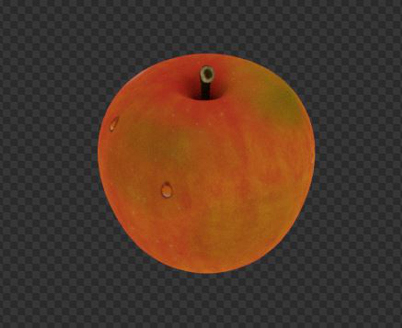 A Cartoon Apple With Texture Painting 3D Model - TurboSquid 2122332