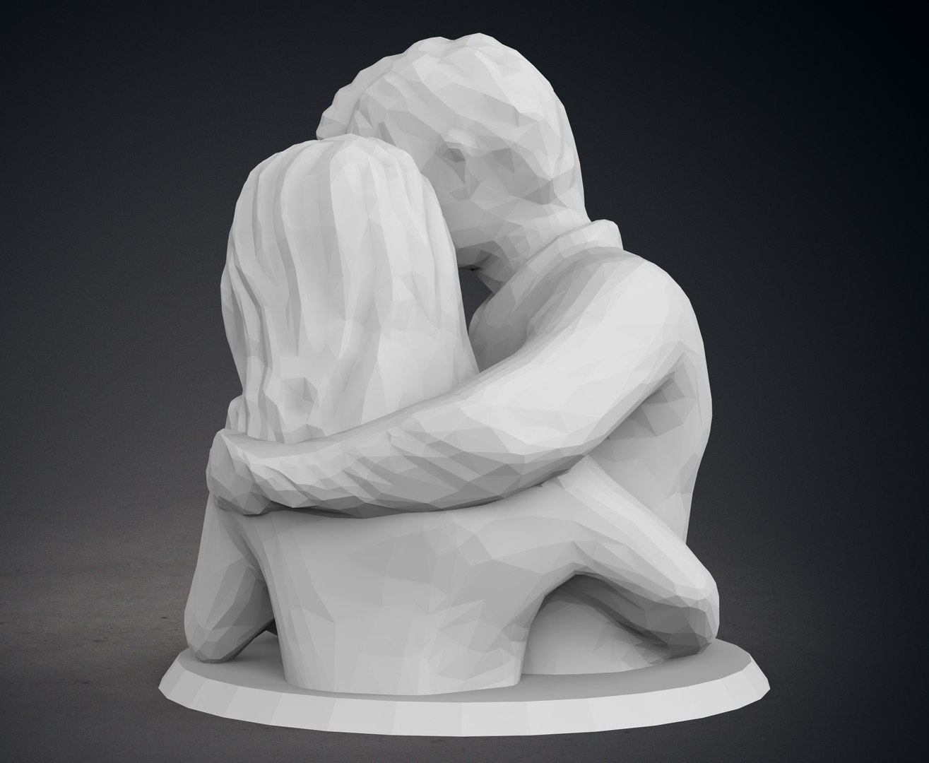 3D Low Poly Statue - Blessed Family Model - TurboSquid 2226339