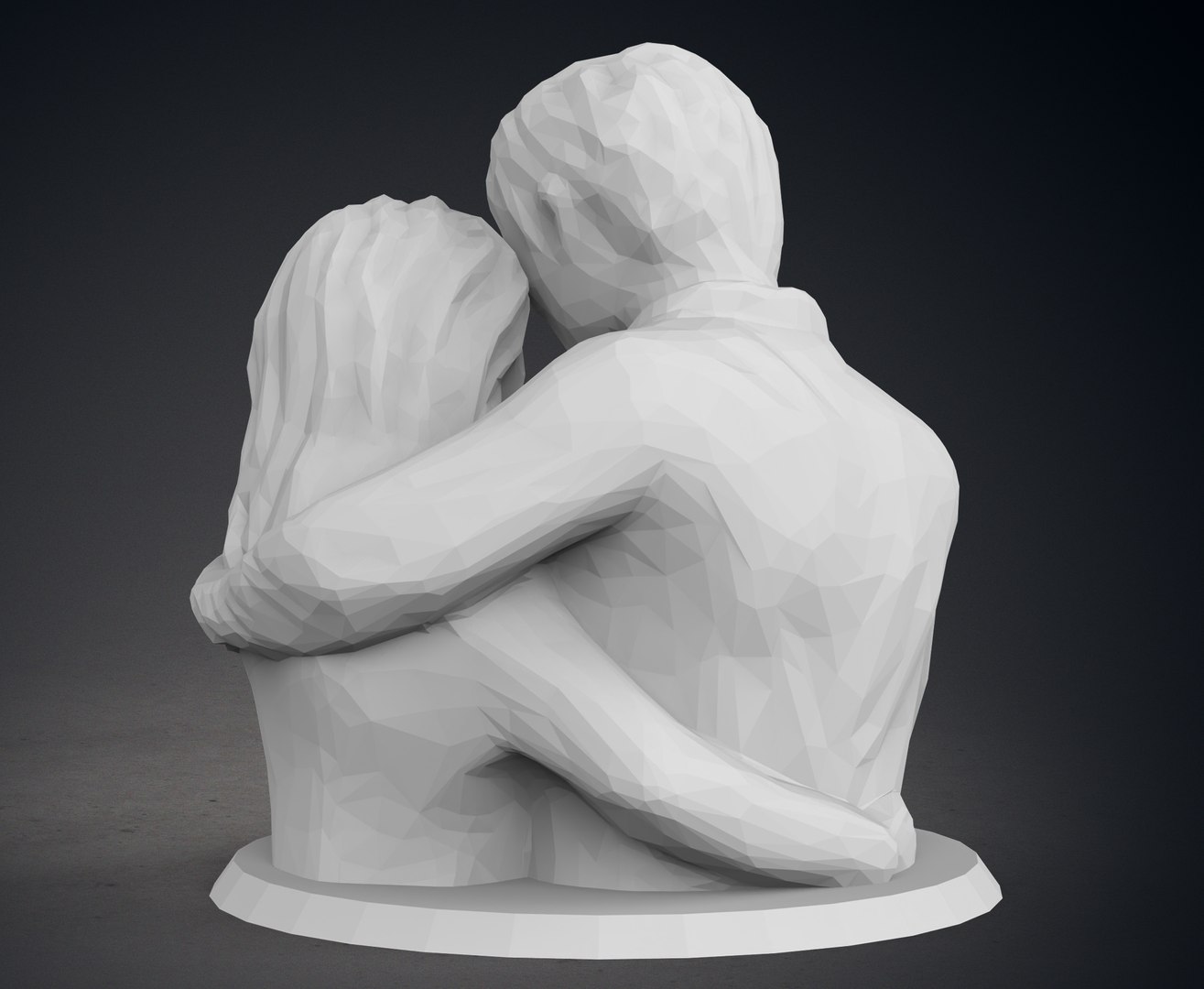 3D Low Poly Statue - Blessed Family Model - TurboSquid 2226339