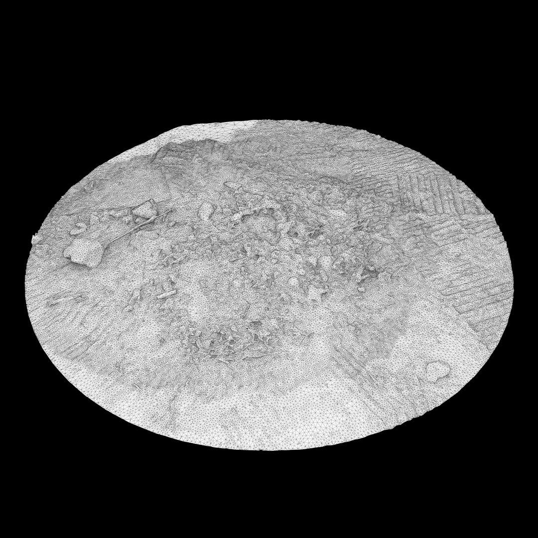 3D Model Gravel Ground 03 - 3D Photogrammetry Model Scan Of Gravel Sand ...