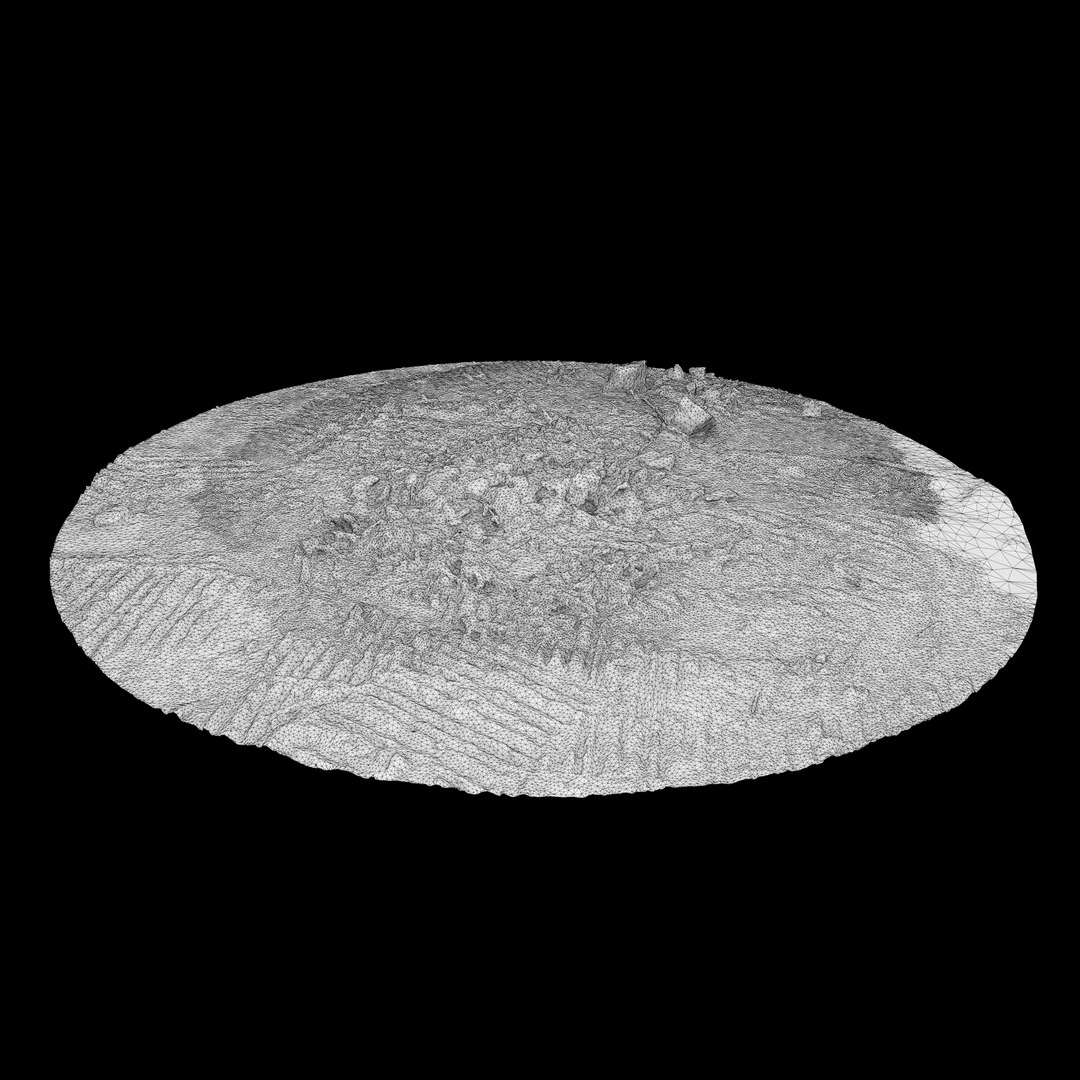 3D Model Gravel Ground 03 - 3D Photogrammetry Model Scan Of Gravel Sand ...