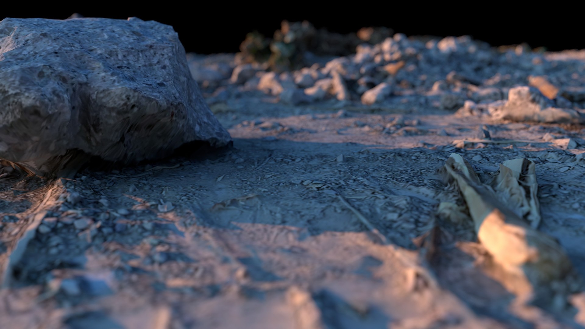 3D Model Gravel Ground 03 - 3D Photogrammetry Model Scan Of Gravel Sand ...