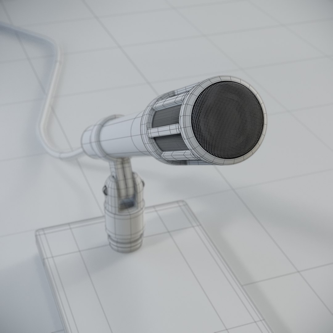 Retro Microphone Model - TurboSquid 1609954