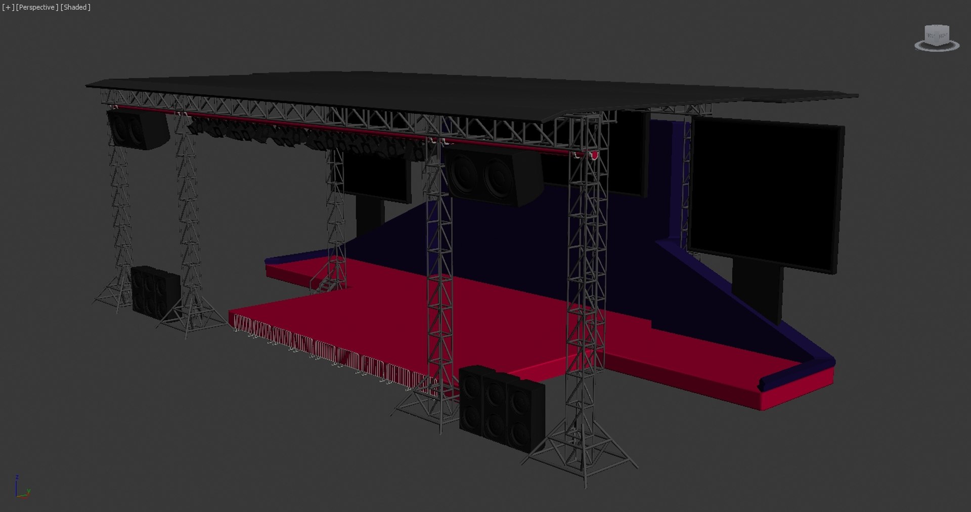 Stage Musical Concerts 3d Model