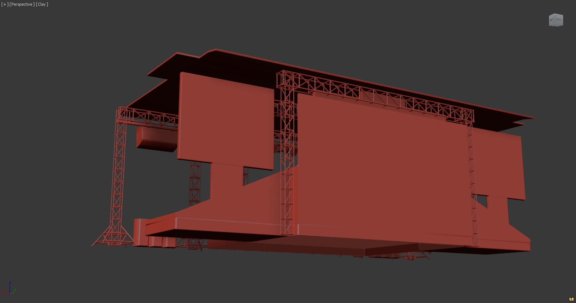 Stage Musical Concerts 3d Model