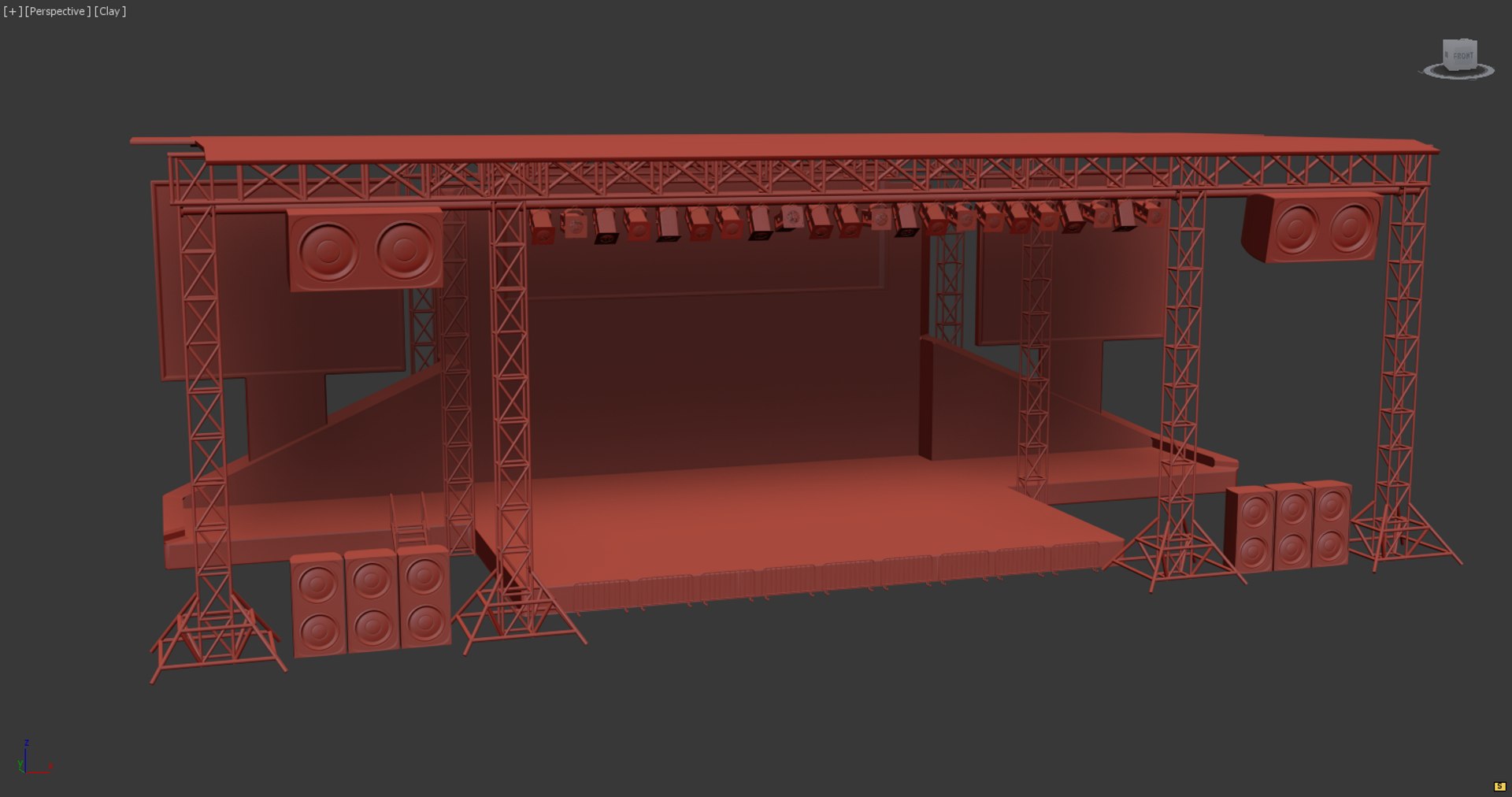 Stage Musical Concerts 3d Model