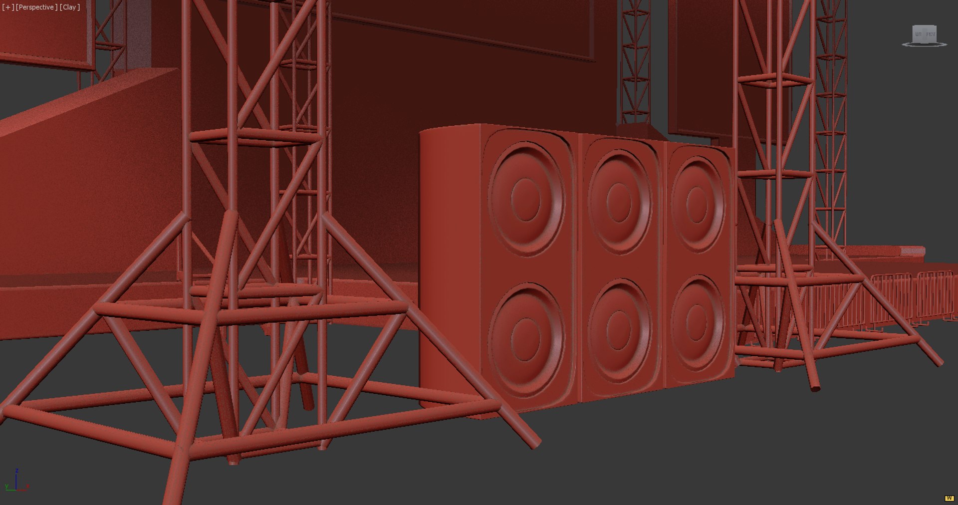 Stage Musical Concerts 3d Model