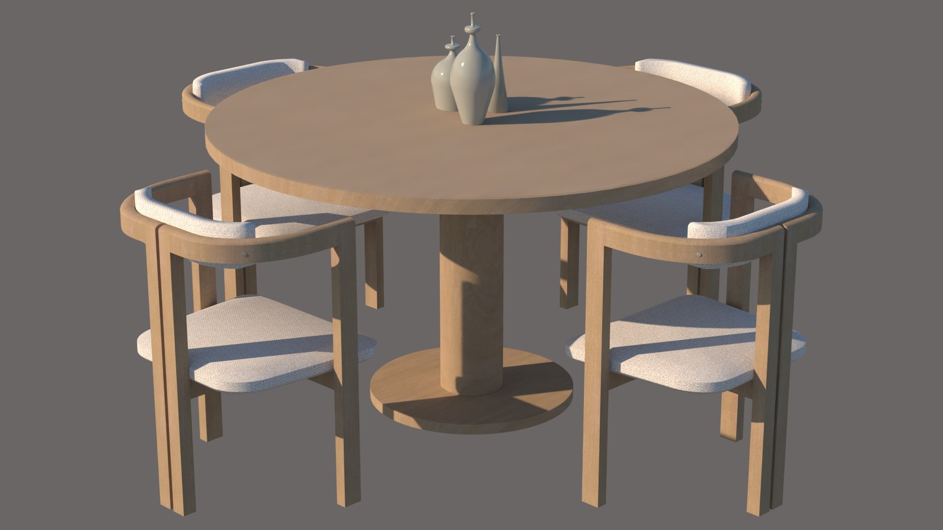 3D Model P006 MODERN DINING TABLE ID001 - TurboSquid 2051970