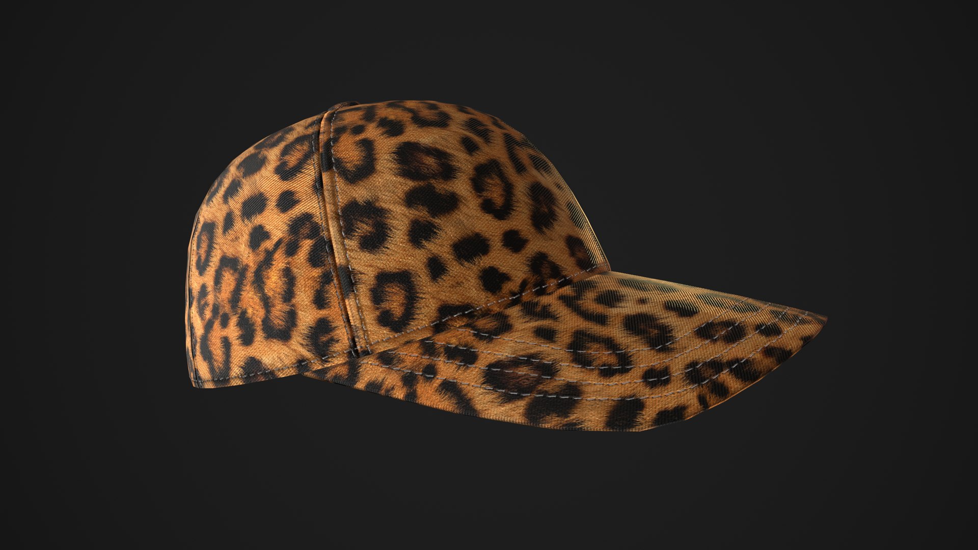 Leopard Baseball Cap Model - TurboSquid 2042091