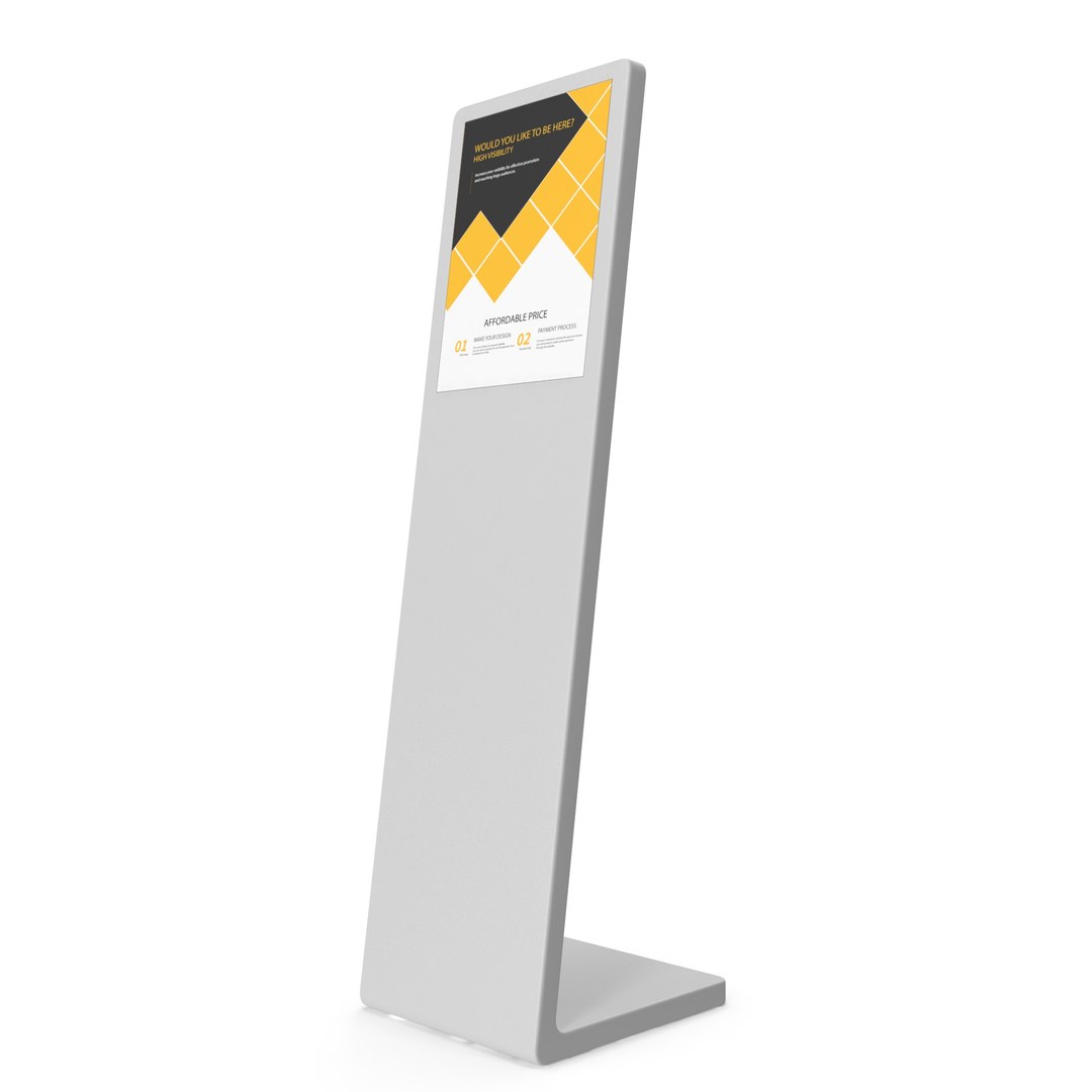 Sleek 3D Kiosk Model 3D Model - TurboSquid 2164118