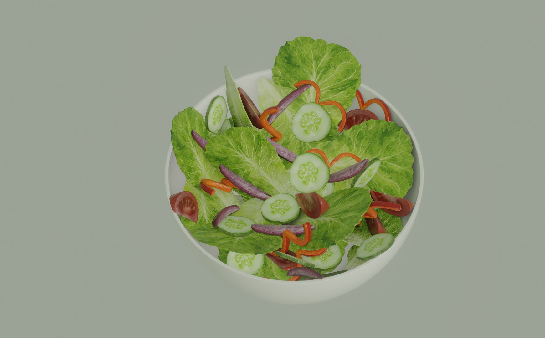 Bowl Of Salad 3D - TurboSquid 2197065
