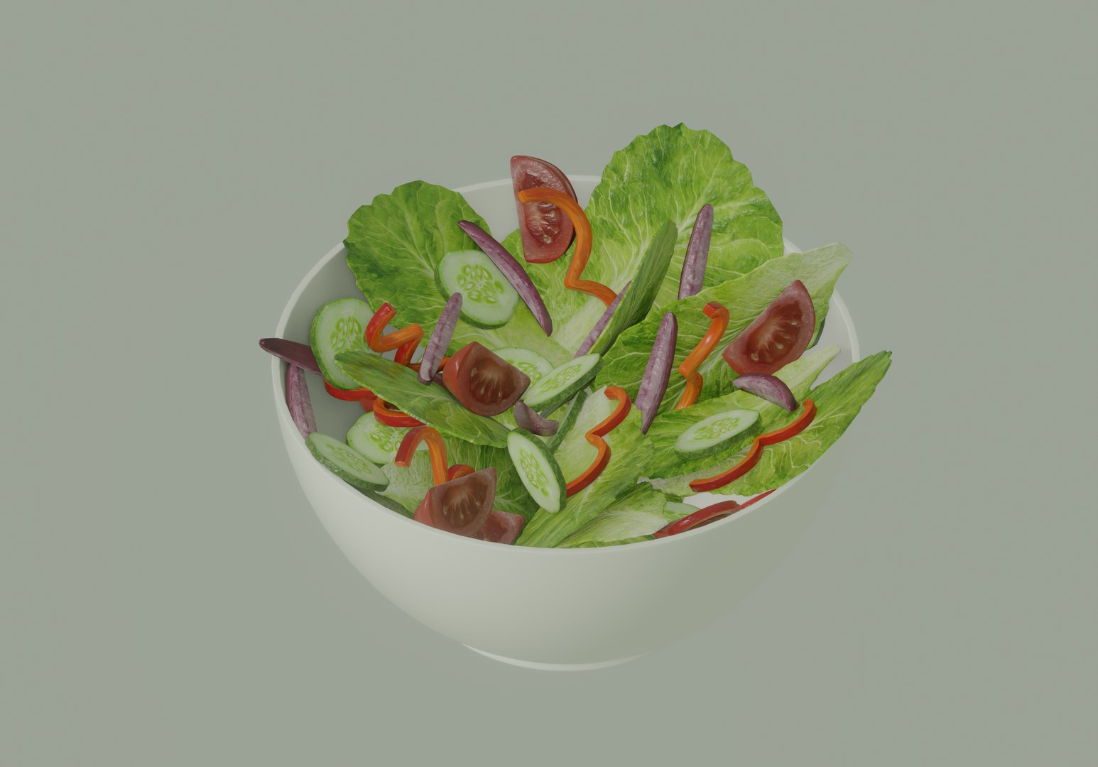 Bowl Of Salad 3D - TurboSquid 2197065