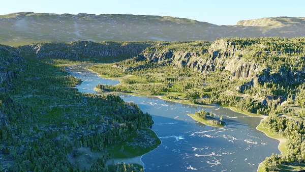 Hidden river in Blender 3D - TurboSquid 1715504