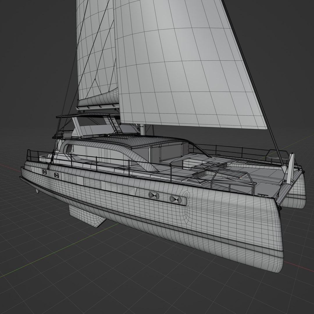 Voyage 590 Catamaran 3D Model - TurboSquid 2000365