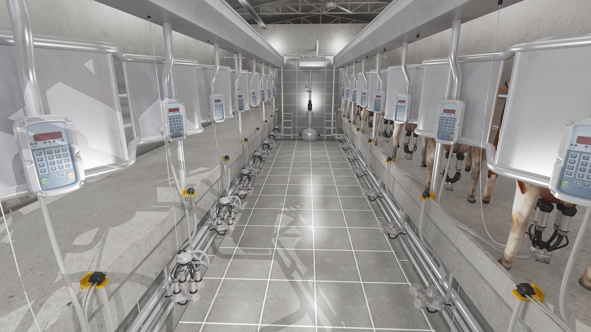 3D Milking Parlor 2 - TurboSquid 2111252