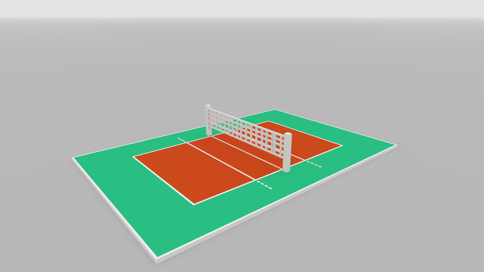 3D Voxel Volleyball Court - TurboSquid 1870334