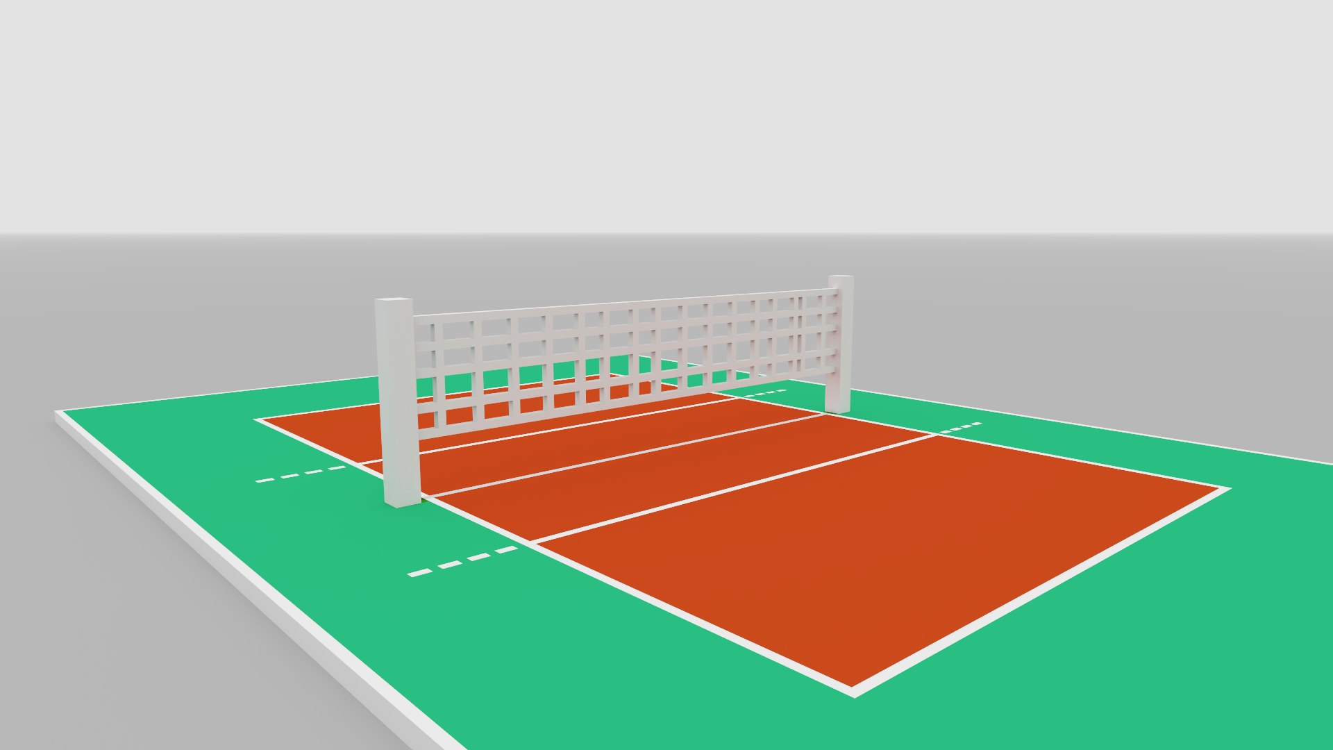 3D Voxel Volleyball Court - TurboSquid 1870334