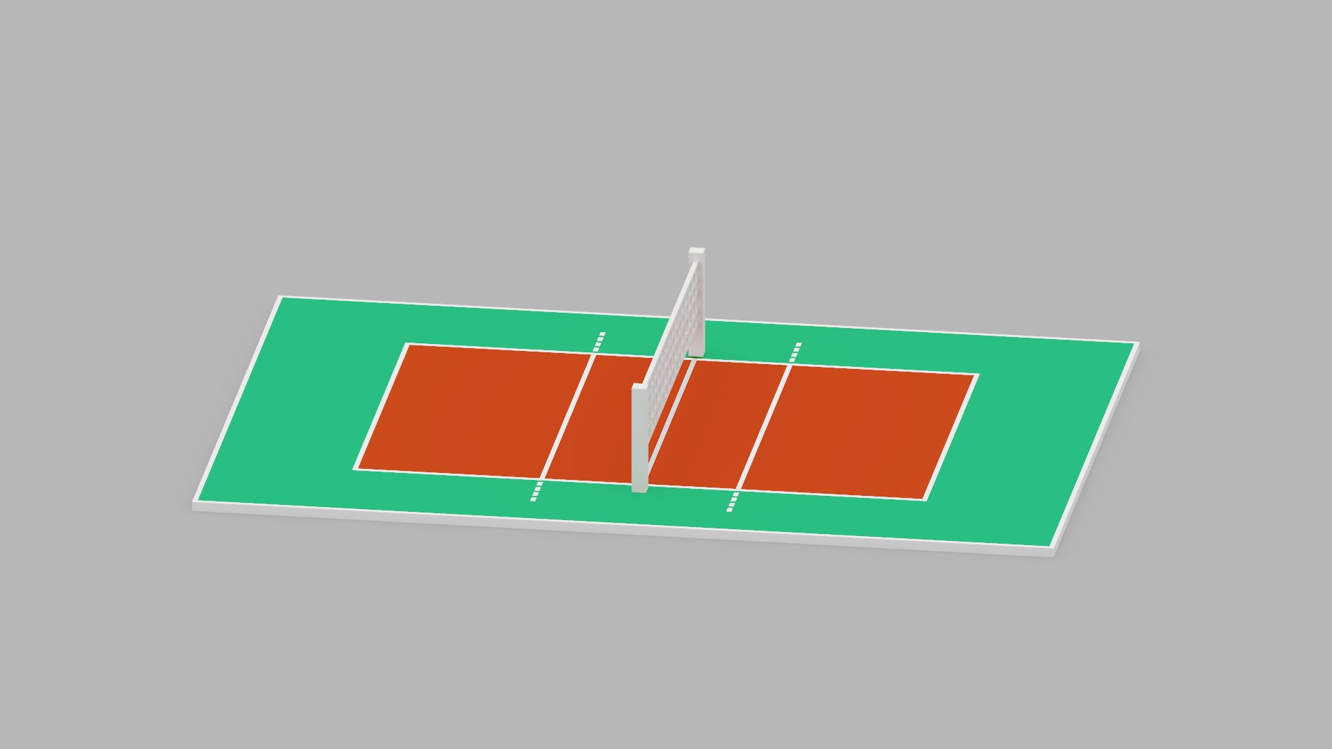 3D Voxel Volleyball Court - TurboSquid 1870334