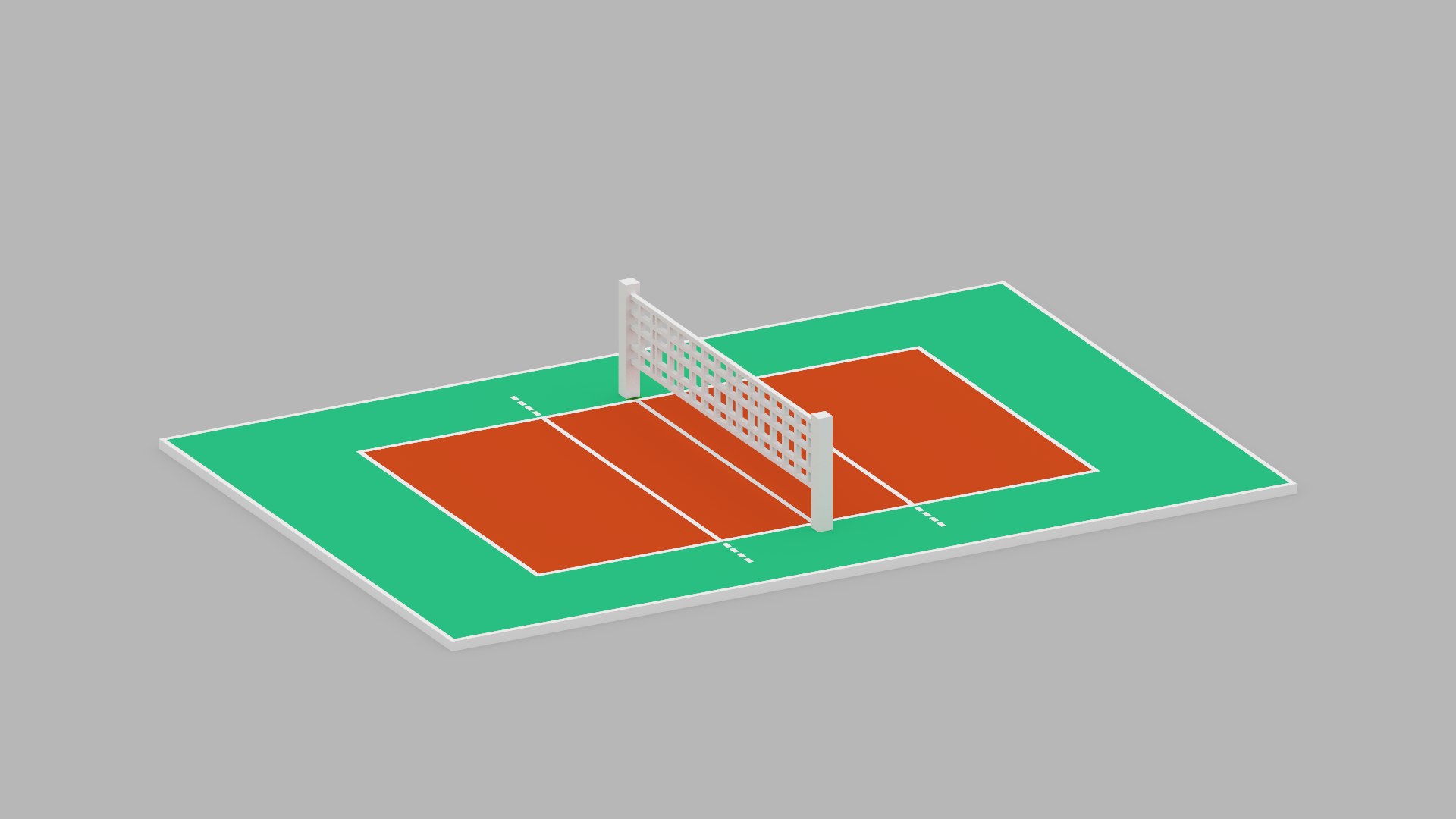 3D Voxel Volleyball Court - TurboSquid 1870334