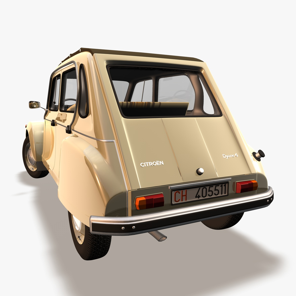 3d model citroen dyane 6