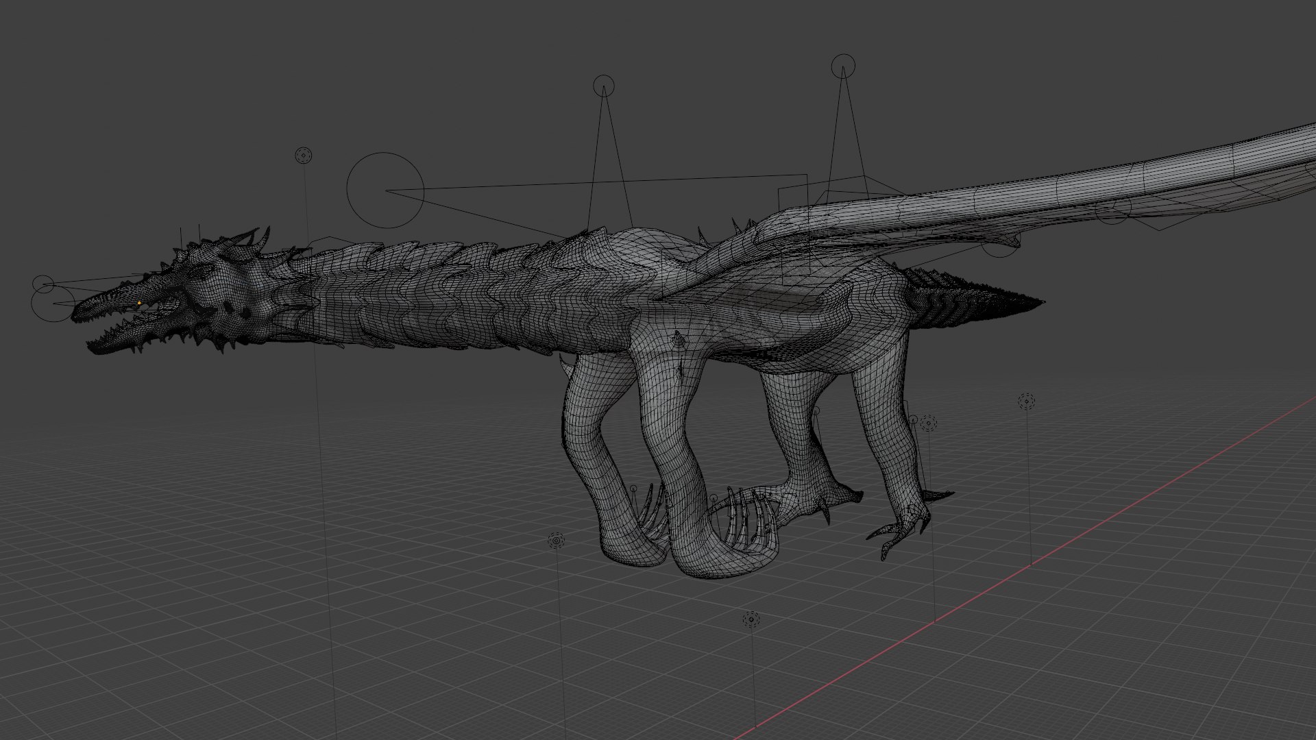 3D Fantastic Black Dragon - TurboSquid 2048189