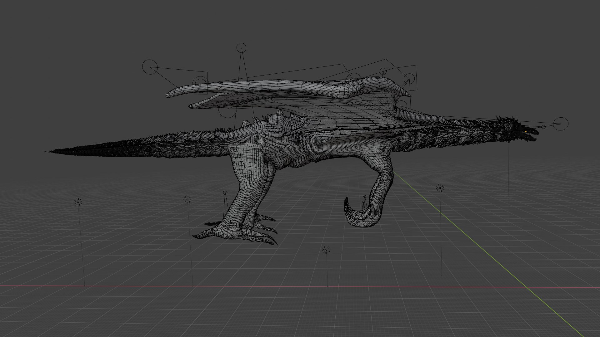 3D Fantastic Black Dragon - TurboSquid 2048189