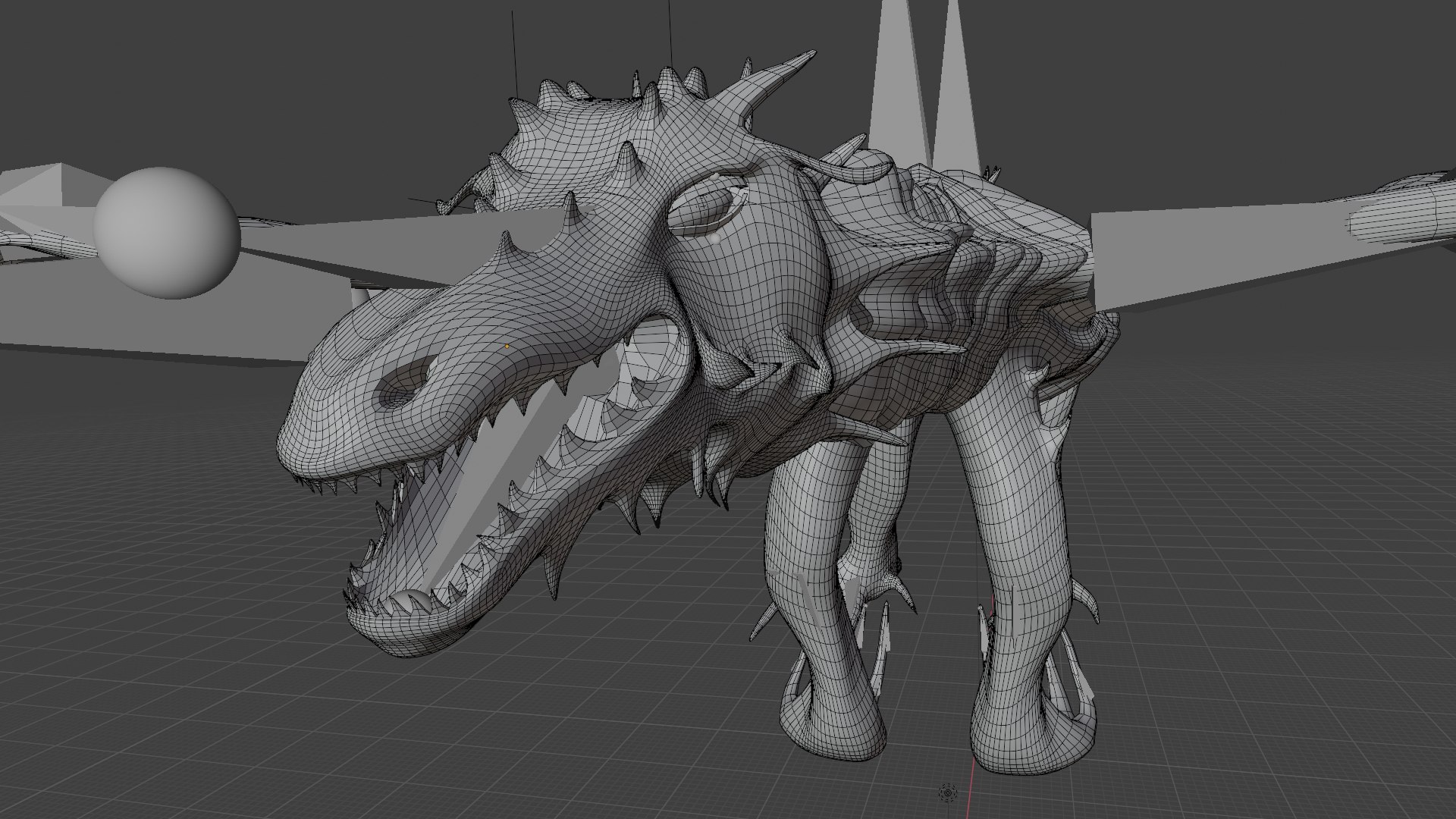 3D Fantastic Black Dragon - TurboSquid 2048189