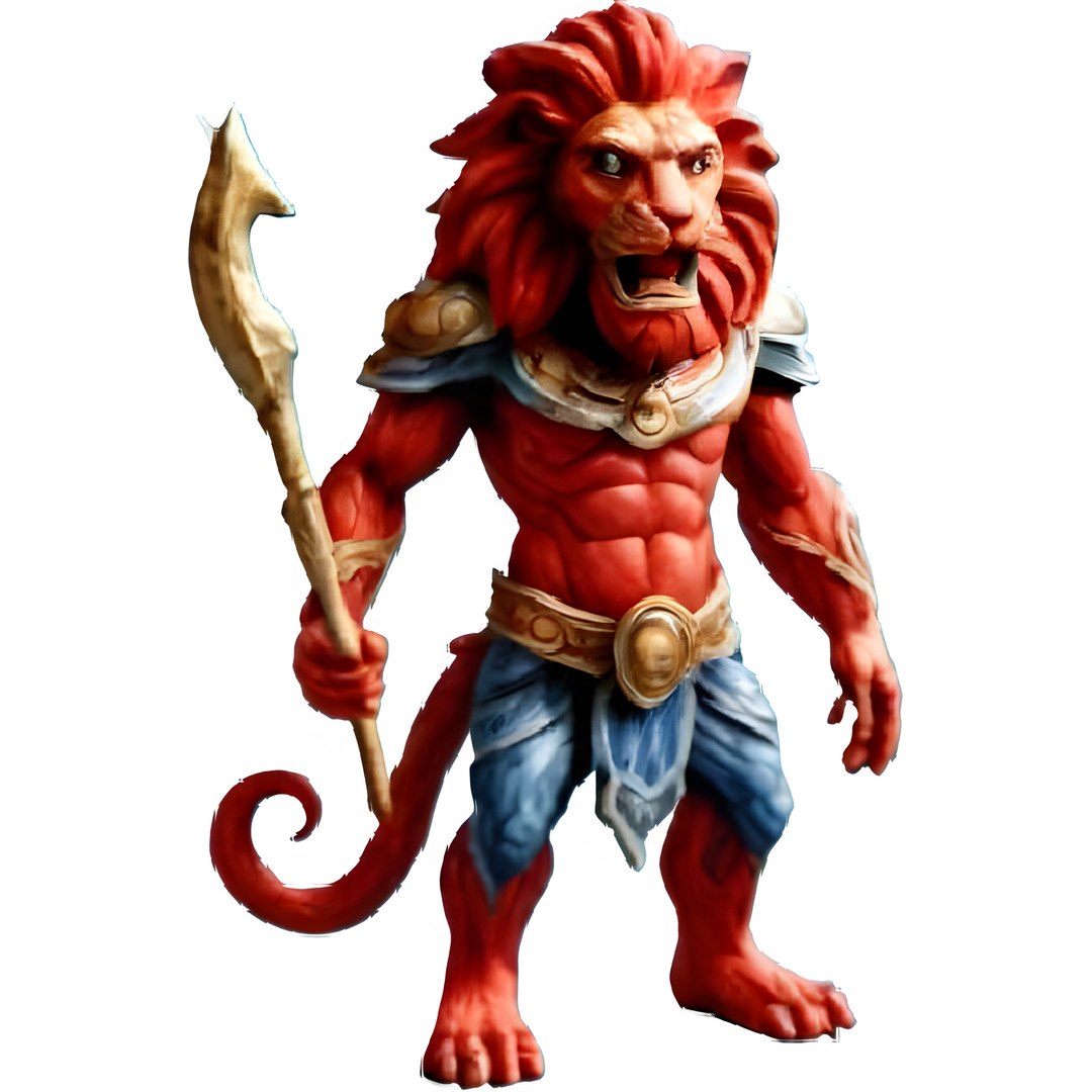 Mystic Lion Warrior Figures 3D - TurboSquid 2298262