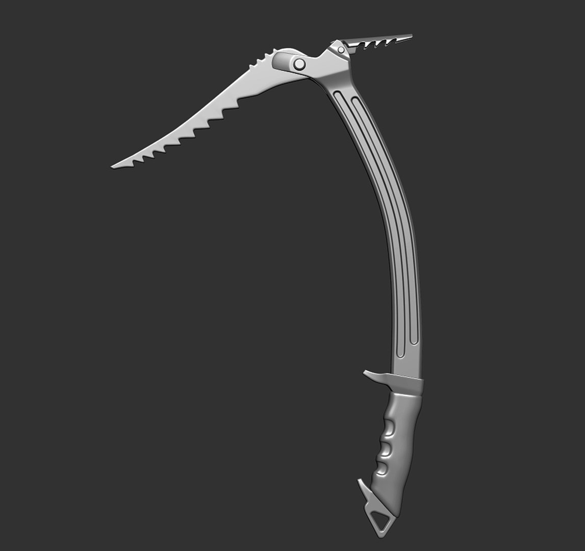 3D highpoly ice axe model | 1144751 | TurboSquid