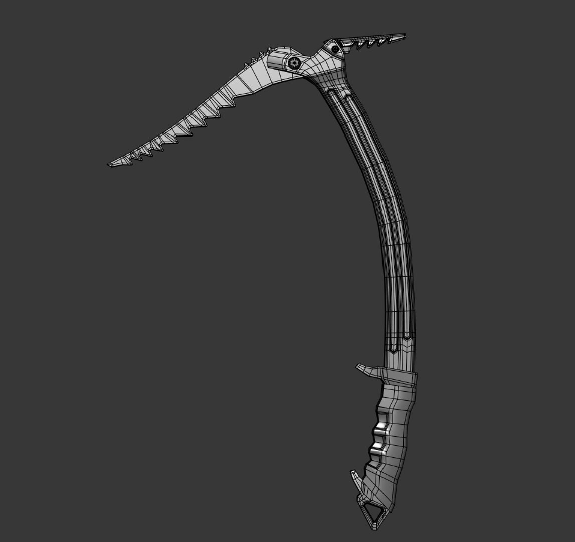3D highpoly ice axe model | 1144751 | TurboSquid