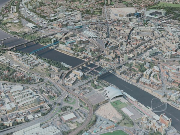 modelo 3d Ciudad de Newcastle-upon-Tyne - TurboSquid 1853102