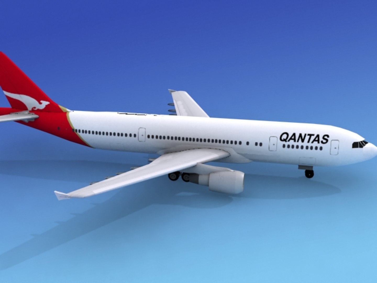 3d Model Airline Airbus A300
