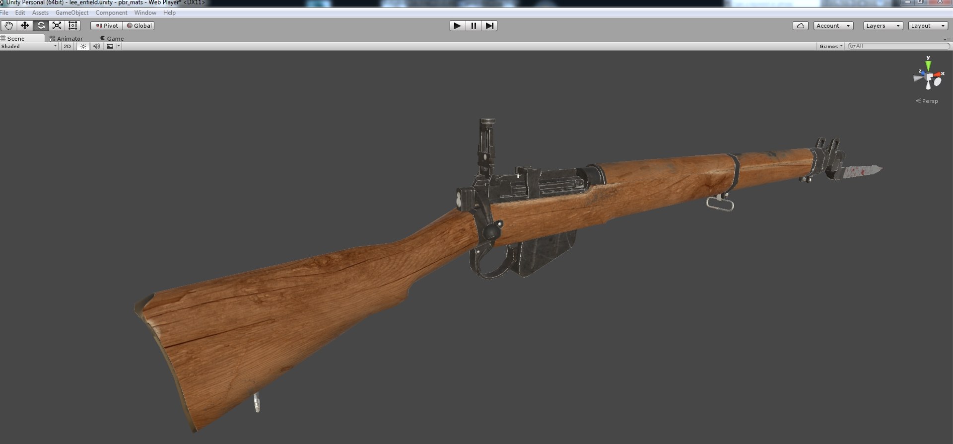 3d Rifle Games Model