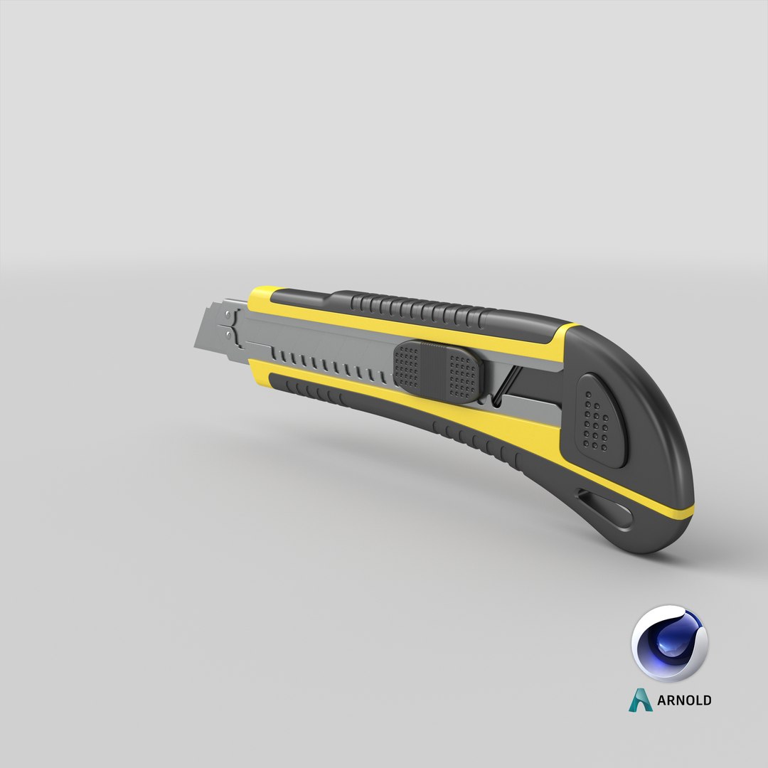 3D Slide Lock Paper Cutter Model - TurboSquid 1791737