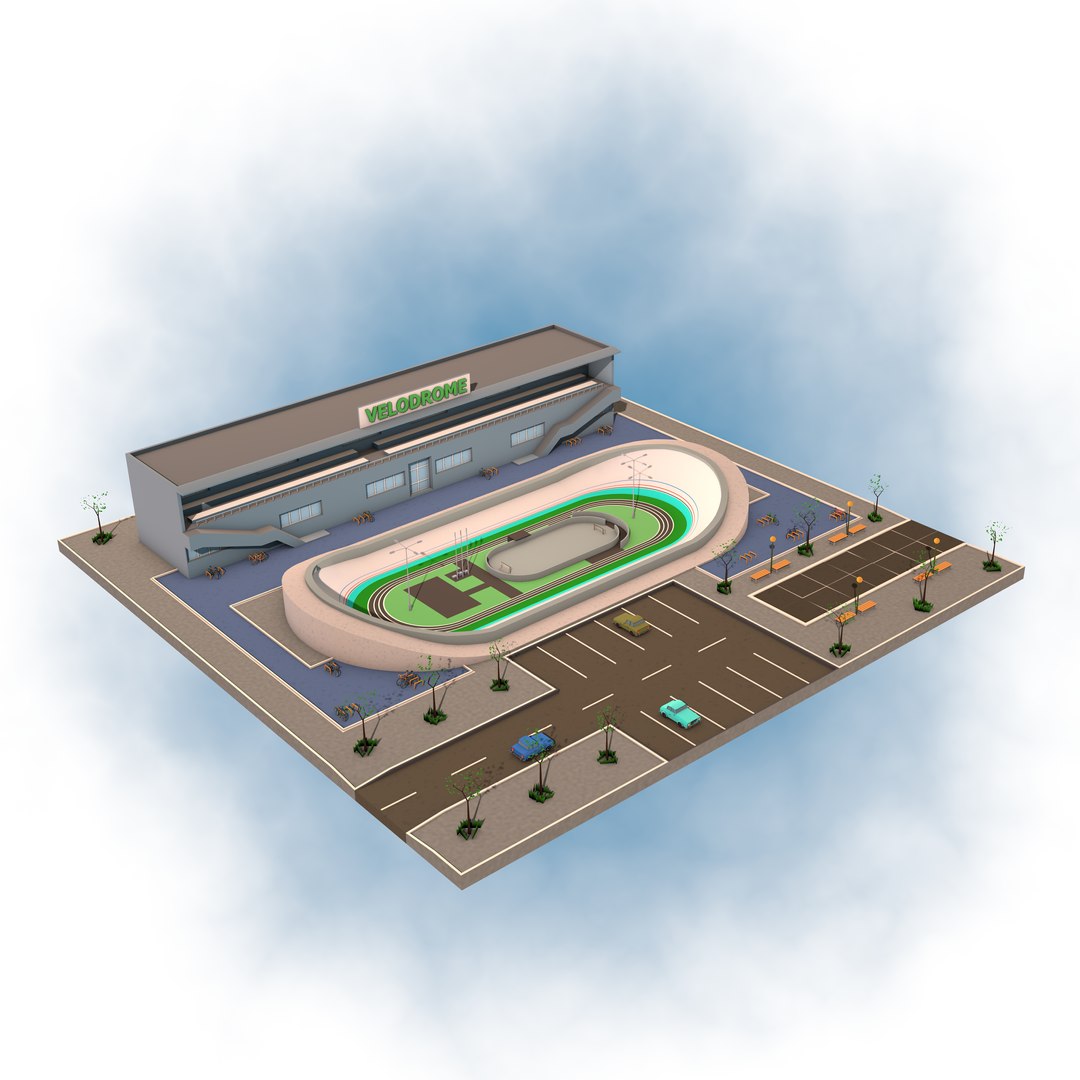 3D Velodrome Velo Track Cycling Track Model - TurboSquid 1821849