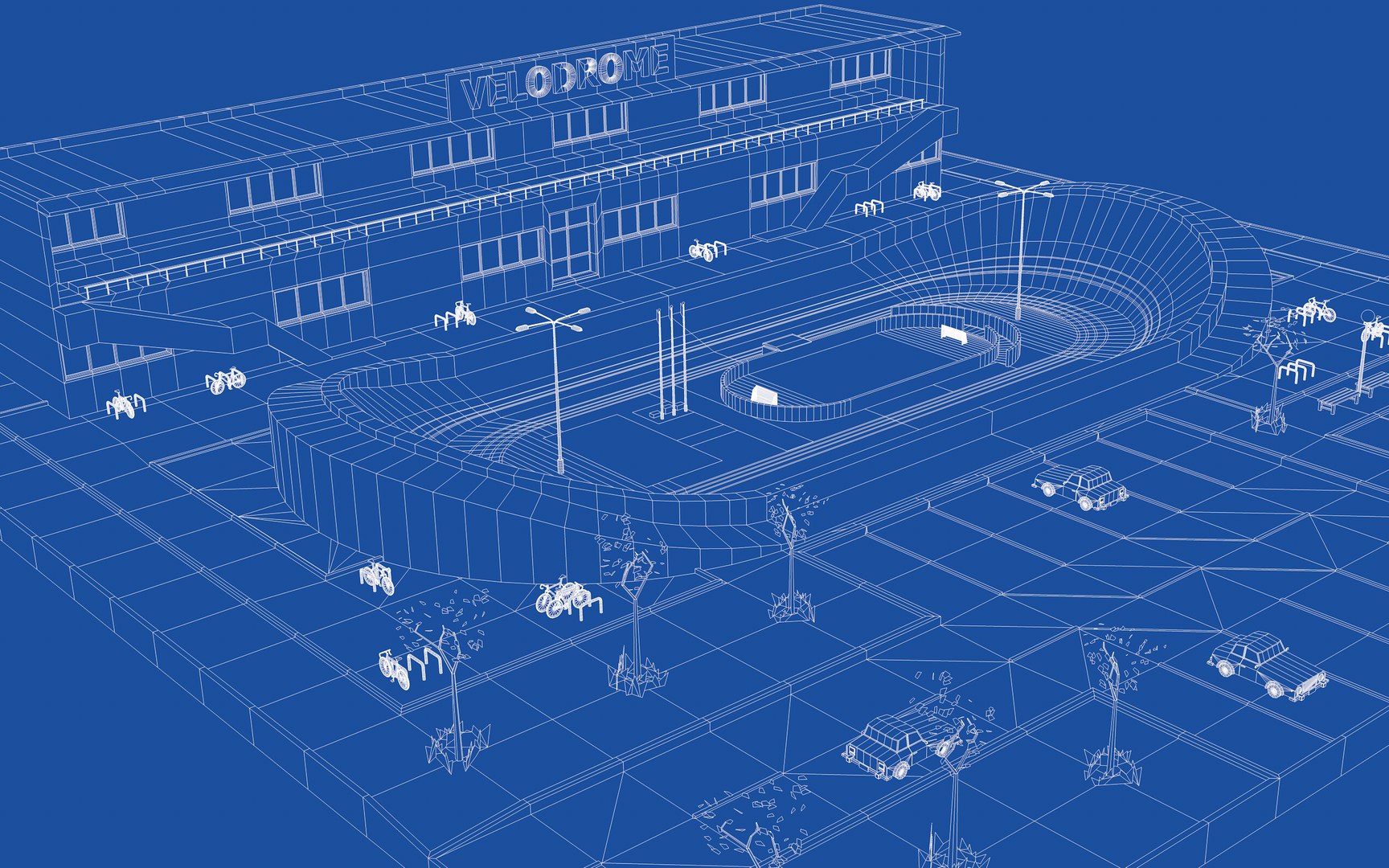 3D Velodrome Velo Track Cycling Track Model - TurboSquid 1821849