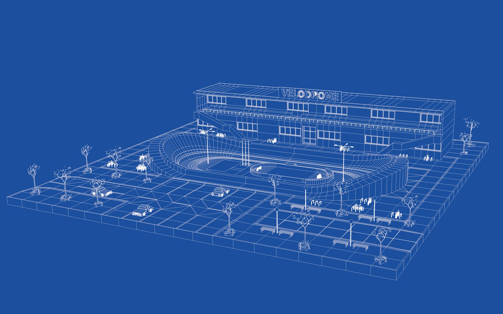 3D Velodrome Velo Track Cycling Track Model - TurboSquid 1821849
