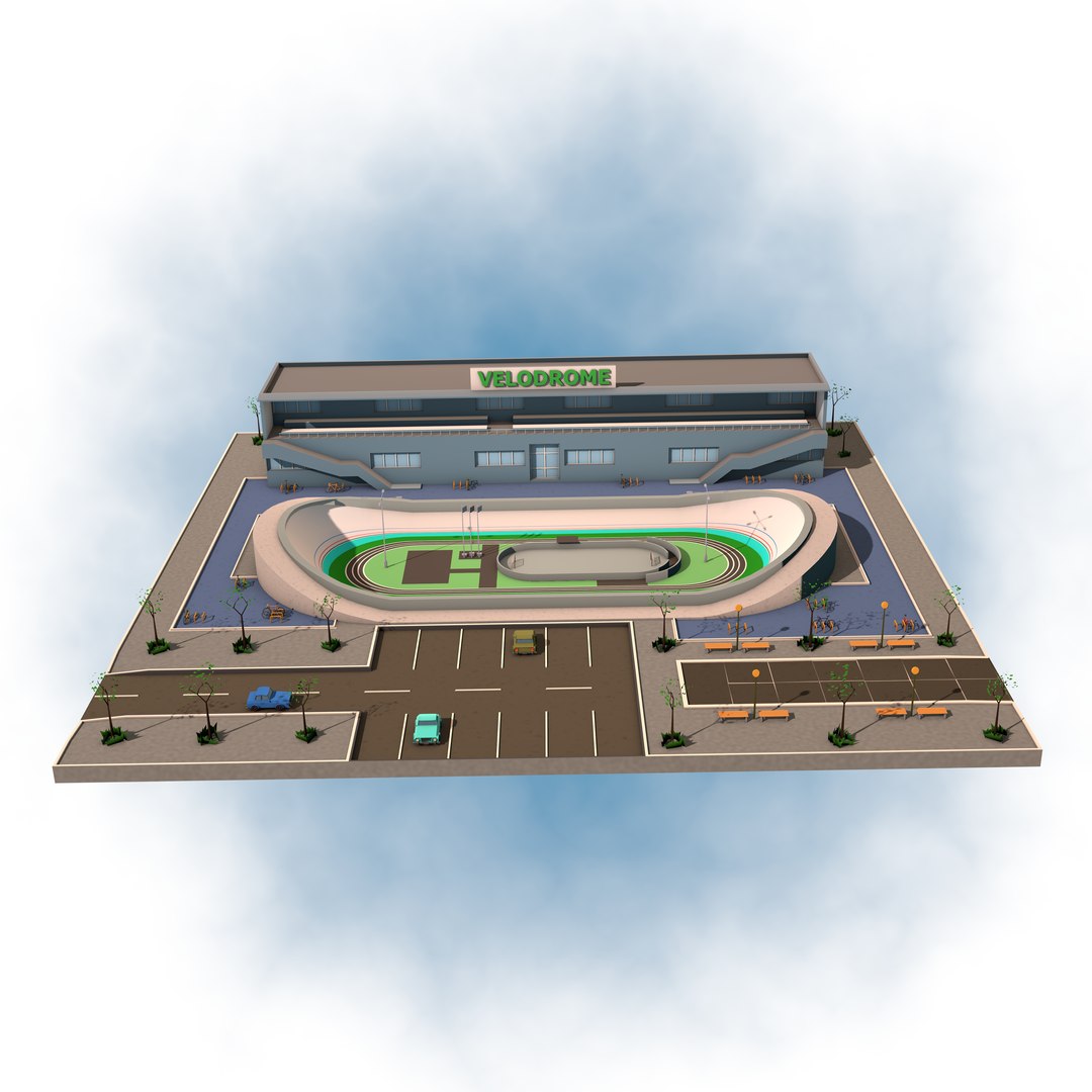 3D Velodrome Velo Track Cycling Track Model - TurboSquid 1821849