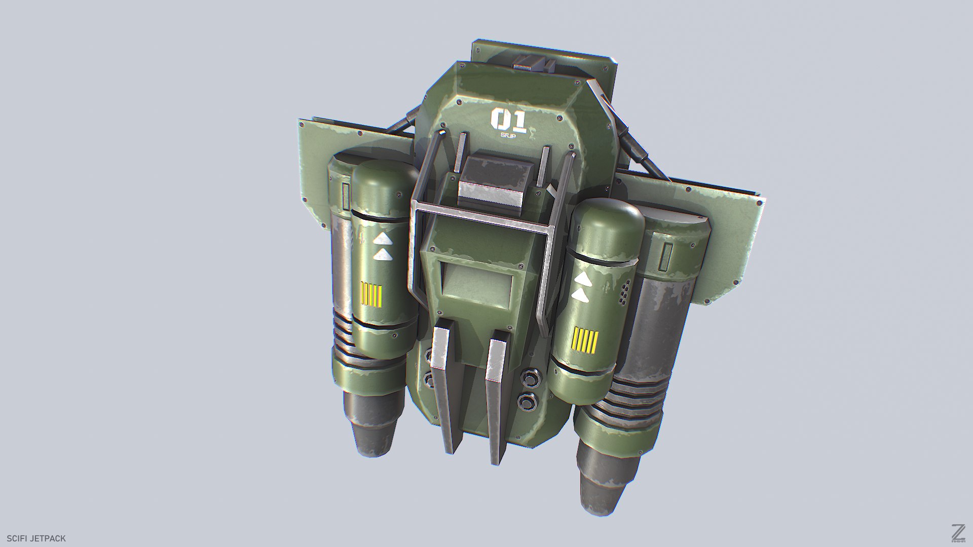 3D Scifi Jetpack Model - TurboSquid 2397486