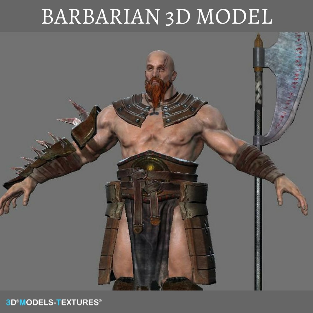 Barbarian 3D - TurboSquid 1210414